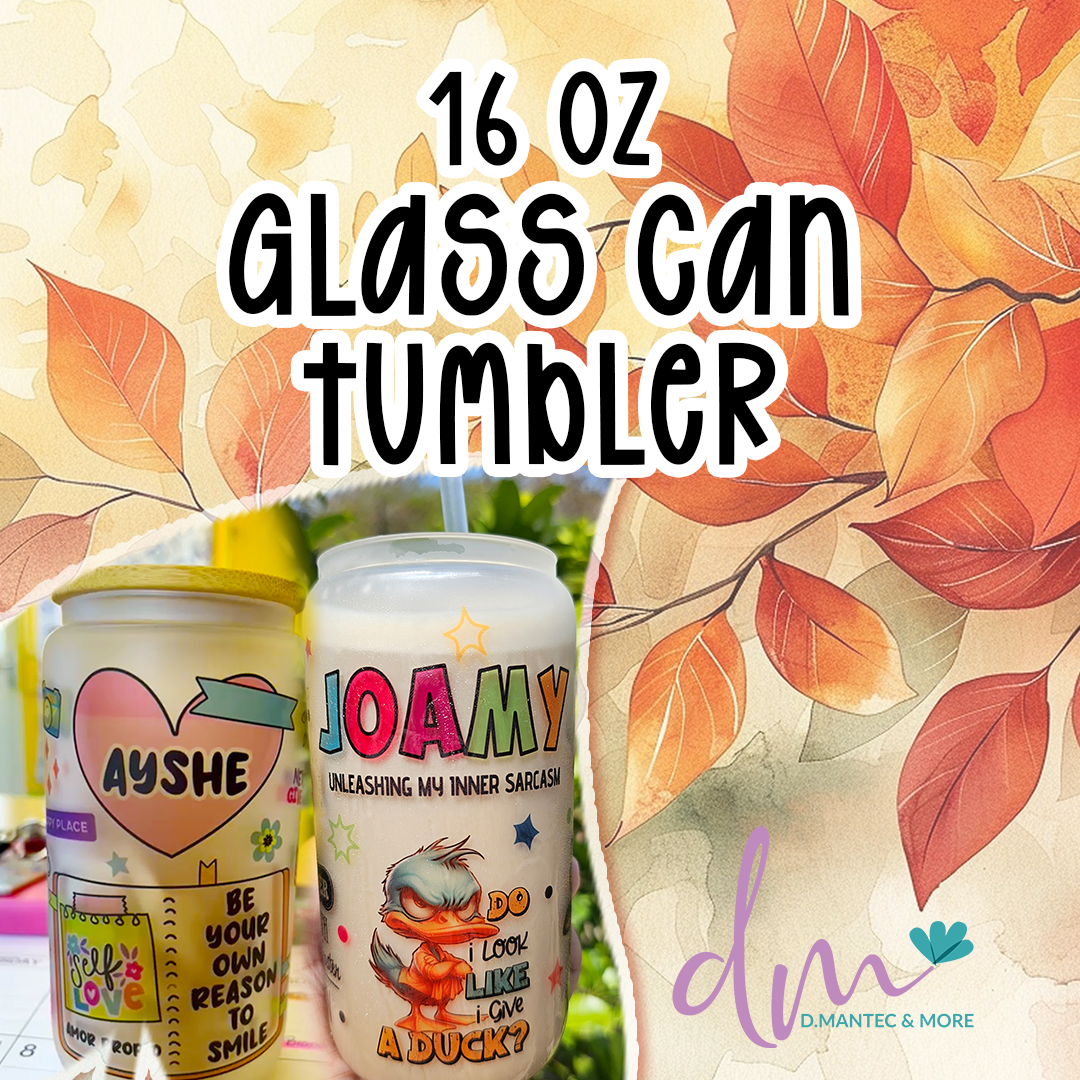 T16 - Frosted Glass Can Tumblers – D. Mantec & More